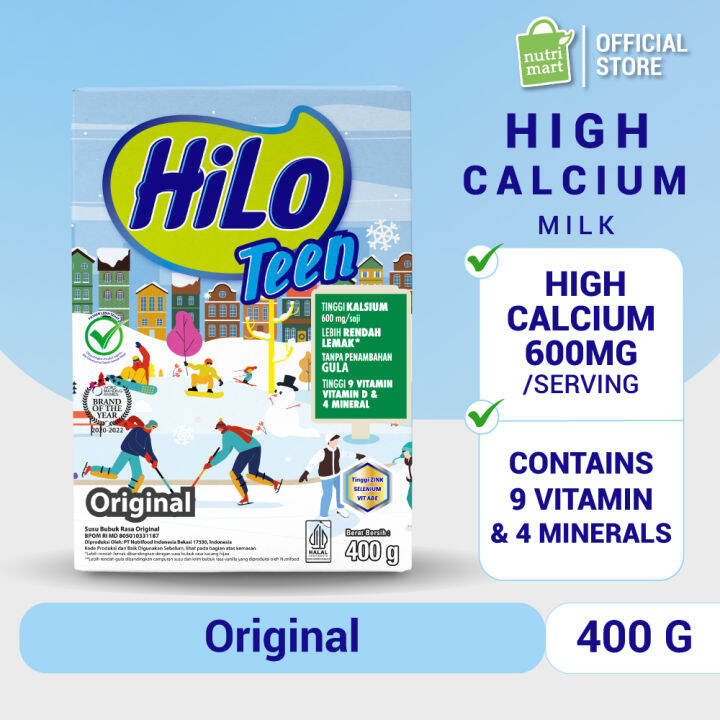 Hilo teen original 400g-milk high calcium lower fat | Lazada PH