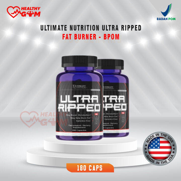 Ultra Ripped 180 Capsul Fatburner Pembakar Lemak Ultimate Nutrition