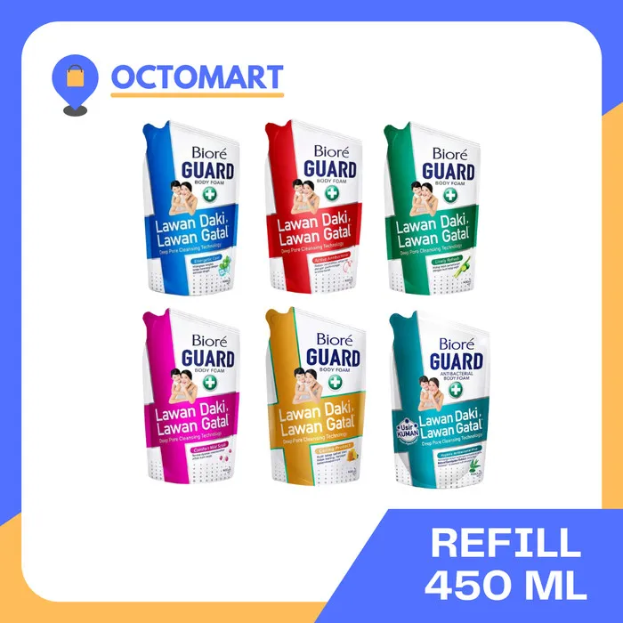 Biore Guard body foam sabun mandi cair refill 450 ml semua varian | Lazada Indonesia