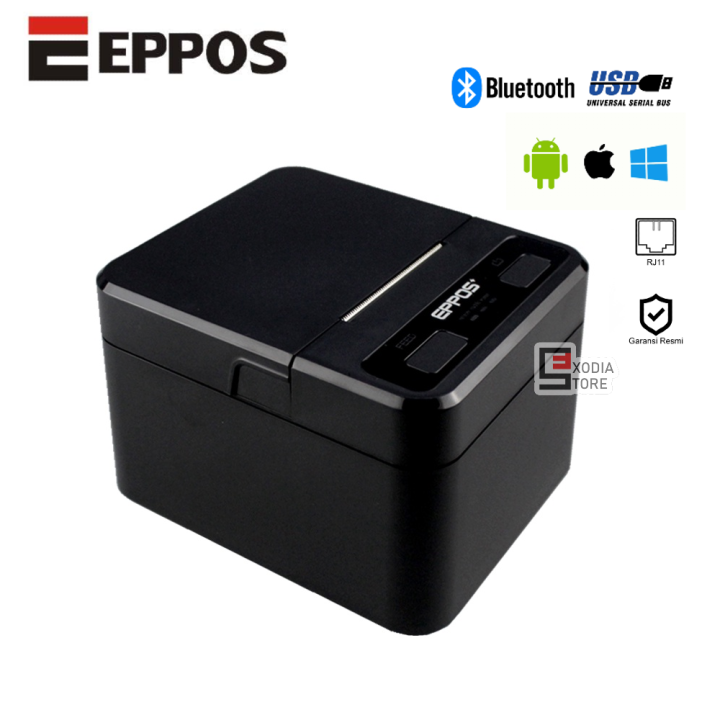 Mini Thermal Printer Bluetooth USB EPPOS PLUS 58mm POS58L RPP02 RPP02N Original | Lazada Indonesia