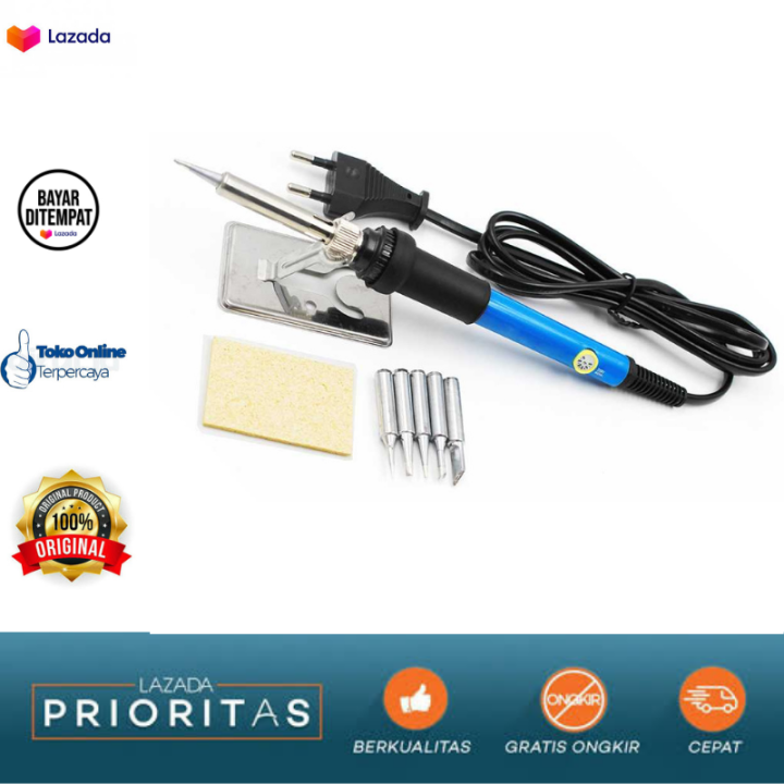 [BISA COD] Solder Iron Adjustable Temperature 60W / Peralatan Solder ...