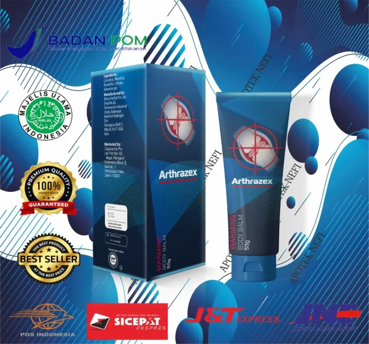 {TERLARIS NO.1} ARTHRAZEX BALSEM arthrazex asli original cream nyeri ...