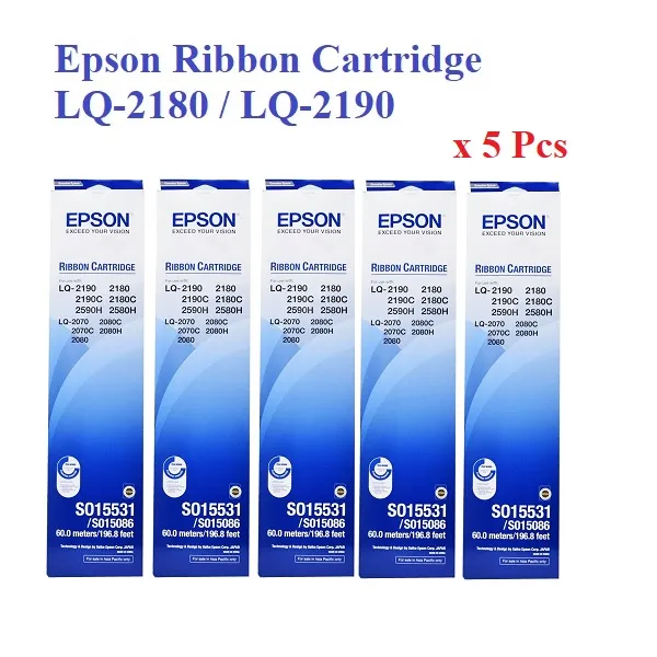 Epson LQ 2180 / LQ 2190 Ribbon Cartridge - 5 Pcs | Lazada