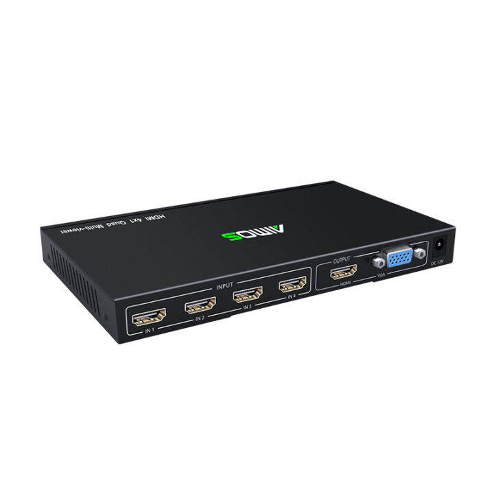 Aimaishi hdmI screen splitter four in one out HDM computer screen four ...