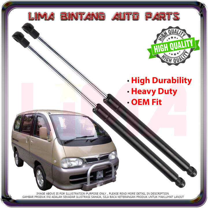 Perodua Rusa Van Rear Bonnet Damper Absorber Heavy Duty | Lazada