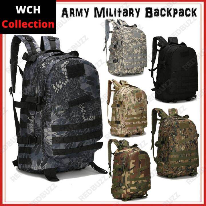 [Ready Stock] Army Military 3P PUBG Attack Tactical Backpack 40L ...