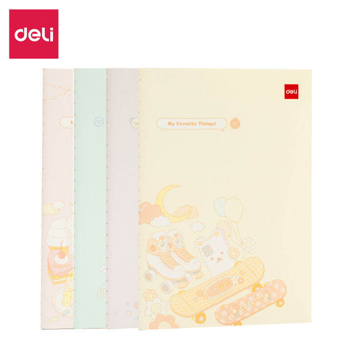 Deli A5/B5 Notebook Korean Style Notebook Aesthetic 40/60 Sheets for ...
