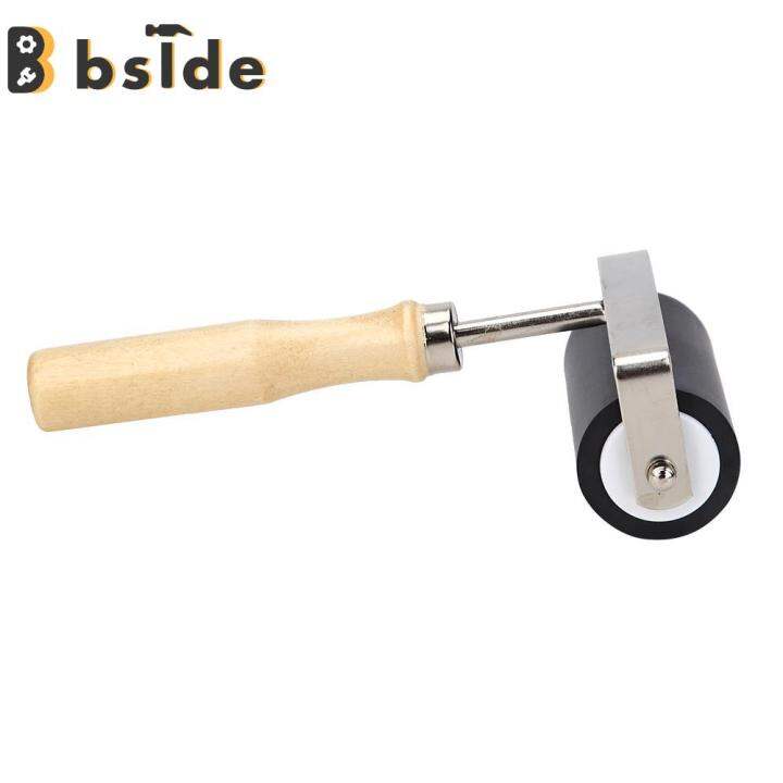 [Bside Tool Store] Hard Rubber Roller Wooden Handle Printing Ink Brayer Artists Art Craft Tool ...
