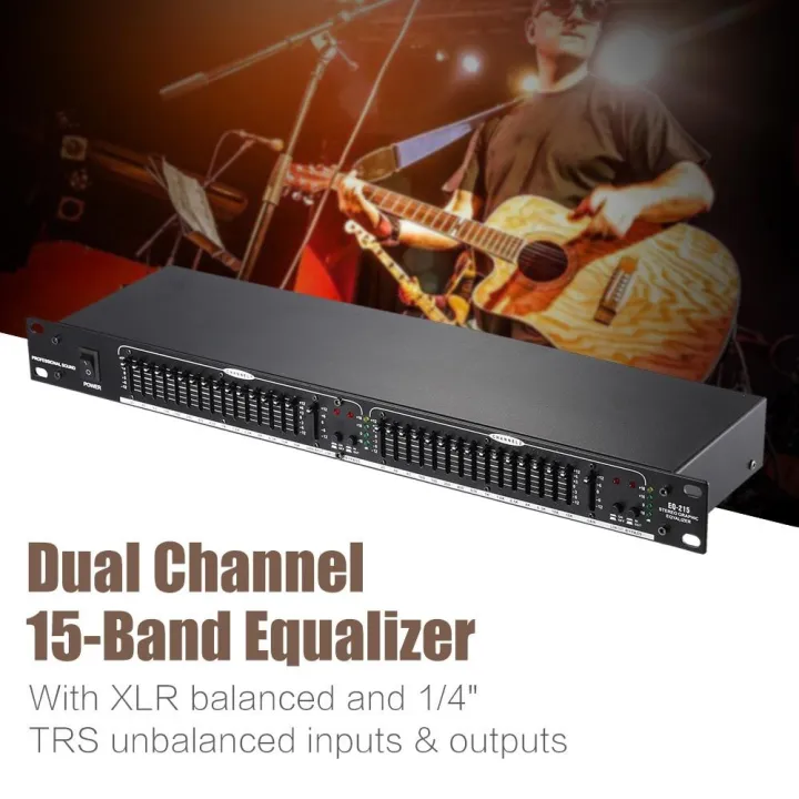 EQ-215 Dual Channel 15-Band Equalizer 1U Rack Mount | Lazada.co.th