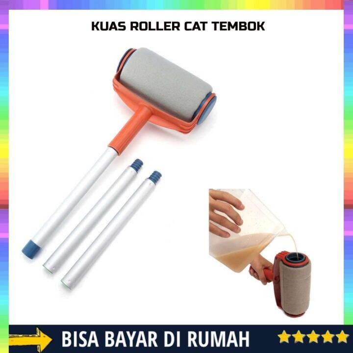 Alloet Kuas Roller Rol Cat Tembok Wall Painting Perlengkapan Mengecat ...