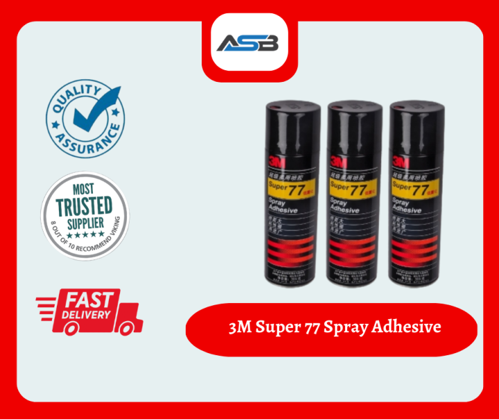 3M SUPER 77 /MULTIPURPOSE SPRAY ADHESIVE [AC-3M77] | Lazada