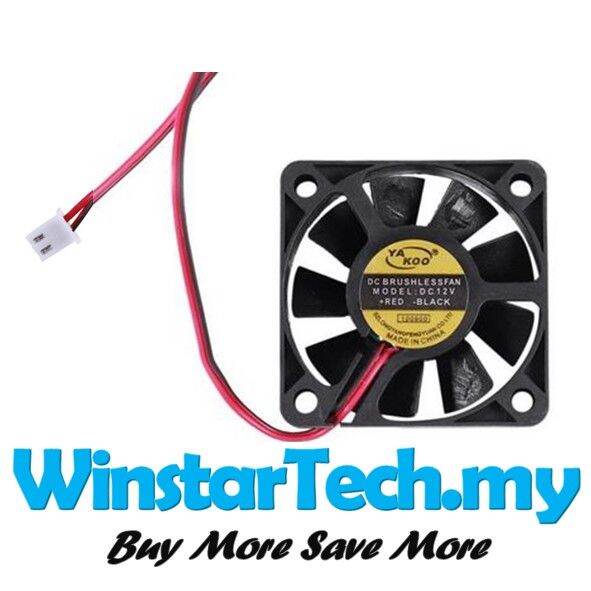 DC 12V 5cm 2Pin 5x5x1cm PC Computer CPU System Brushless Cooling Fan ...