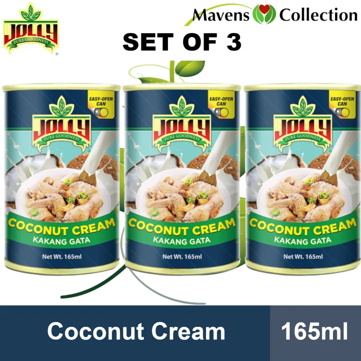 Jolly Coconut Cream Kakang Gata 165ml Easy Open Can (Set of 3) by ...