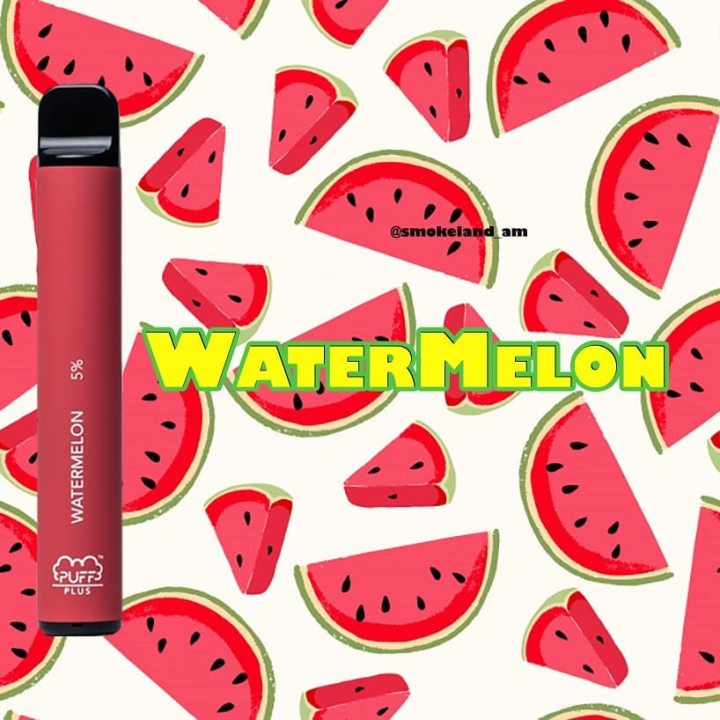 Puff Bar PLUS Disposable Vape Pen 800 PUFFS Strawberry Watermelon ...