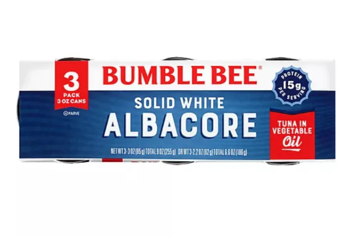 Bumble Bee® Solid White Albacore Tuna in Vegetable Oil - 3-Pack (255g ...
