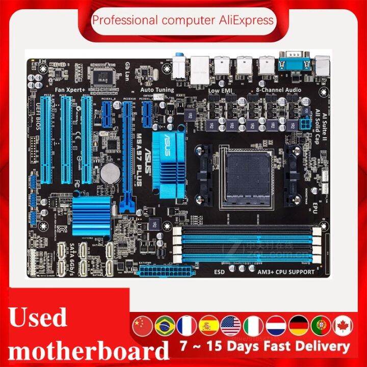 1 For ASUS M5A97 PLUS Motherboard Socket AM3+ DDR3 32GB For AMD 970 FX ...