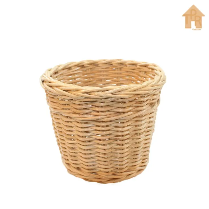 Rotan | pot bulat | pot keranjang anyam - D14 | Lazada Indonesia
