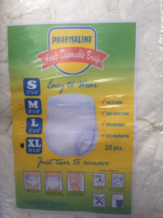 Pharmaline XL Adult Diaper in 20 pieces Pull-Up | Lazada PH