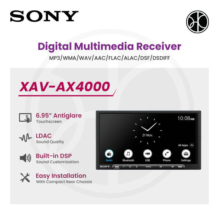Sony XAV-AX4000 6.95" Digital Multimedia Receiver | Lazada