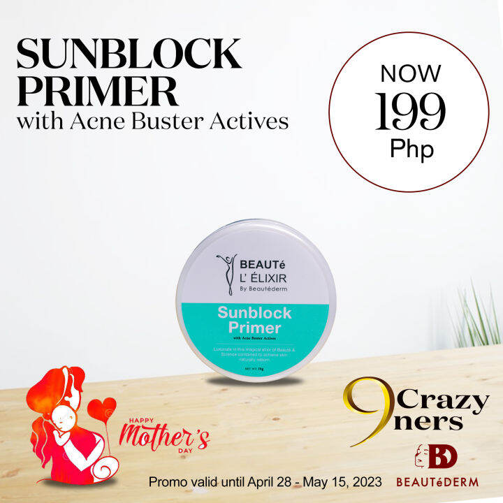 Crazy 9ners Beautederm Elixir Sunblock Cream Sunblock Primer 10g ...