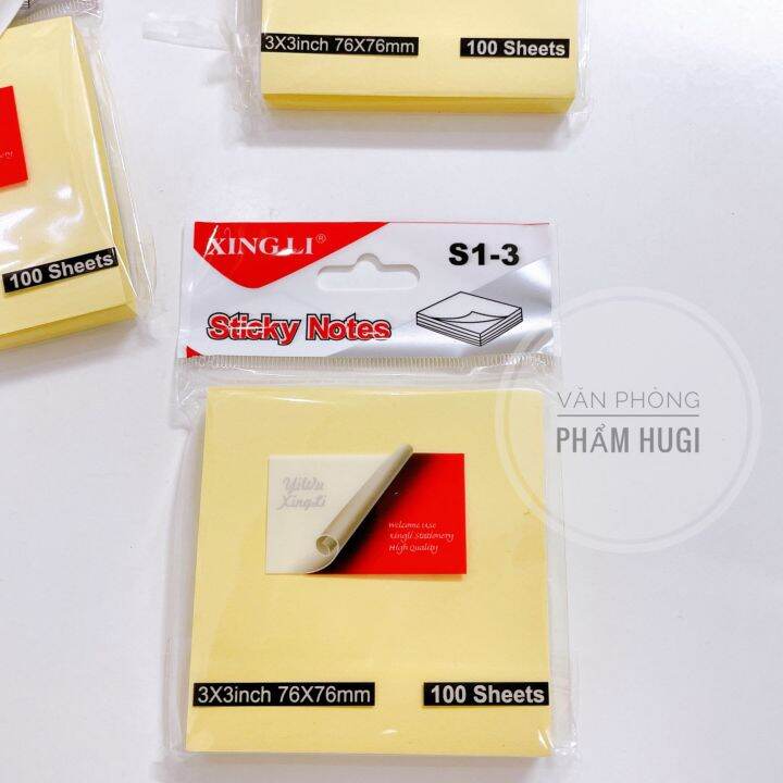 Giấy notes vàng hình vuông (76x76mm) xấp gồm 100 tờ | Lazada.vn