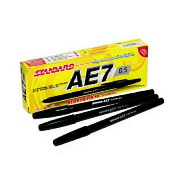 satuan Ball pen Standard AE7 hitam | Lazada Indonesia