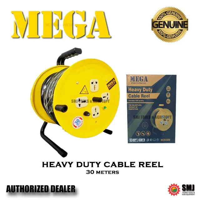 durable MEGA Cable Reel 12" x 30M MCR30M Extension Cord Reel | Lazada PH