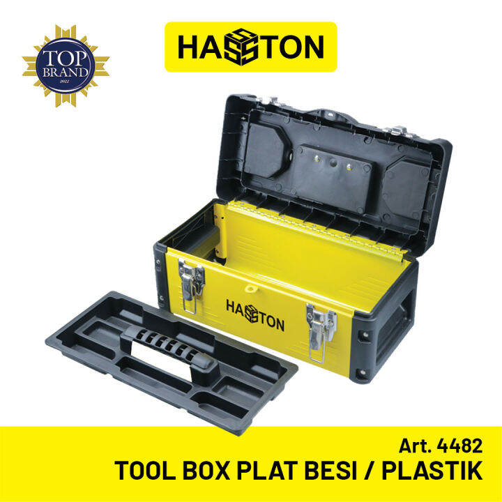 Hasston Tool Box Plat Besi-Plastik / Kotak Perkakas / Tool Box (4482 ...