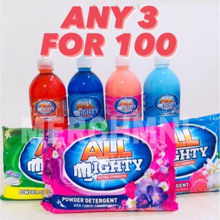 All Mighty Clean Products Powder Detergent / Dishwashing Liquid ...
