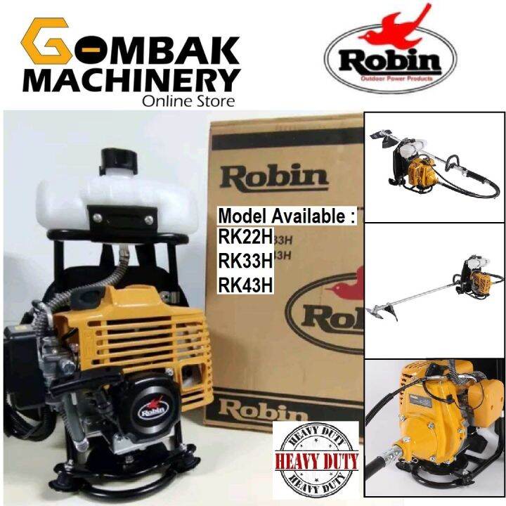 (Original) ROBIN 2-Stroke Petrol Brush Cutter/Mesin Rumput 30.5/33/43cc - Heavy duty - 6 Months ...