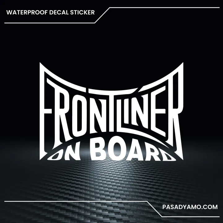 Frontliner On Board Logo Decal Sticker for Cars and Motorcycles 3.25 x ...