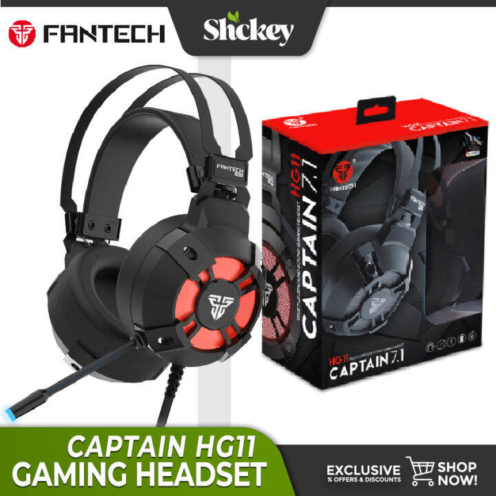 SHCKEY - Fantech Captain HG11 7.1 Surround RGB Virtual Gaming Headphone ...