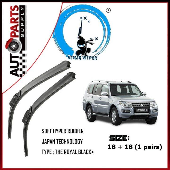 Ninja Wiper The Royal black+ MITSUBISHI PAJERO PAJERO SPORT Car Wiper ...