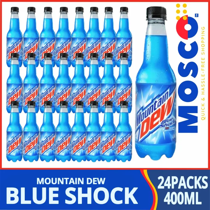 Mountain Dew Blue Shock 24 Packs X 400ml | New Products of Mountain Dew ...