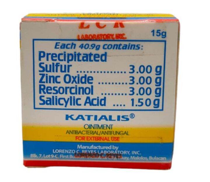 KATIALIS Antibacterial/ Anti-fungal Ointment 15 Grams | Lazada PH