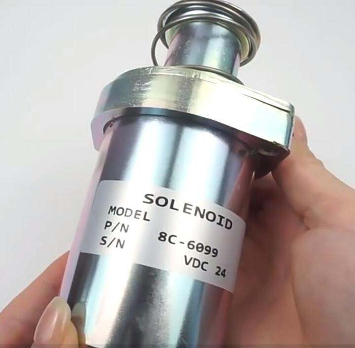 Switches/ New 24V Diesel Engine Stop Solenoid Valve 8C-6099 9X-1413 For ...