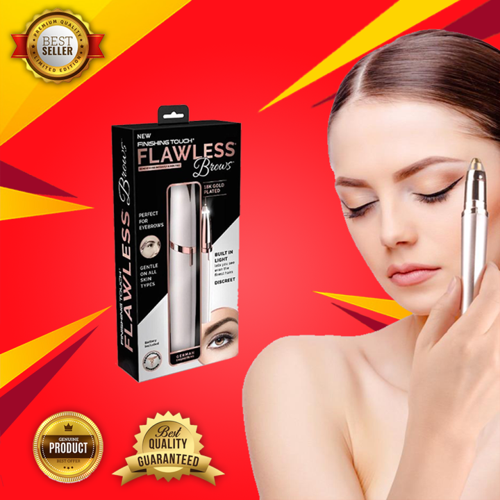 New Original Flawless brows Painless Finishing Touch Eyebrow Trimmer ...
