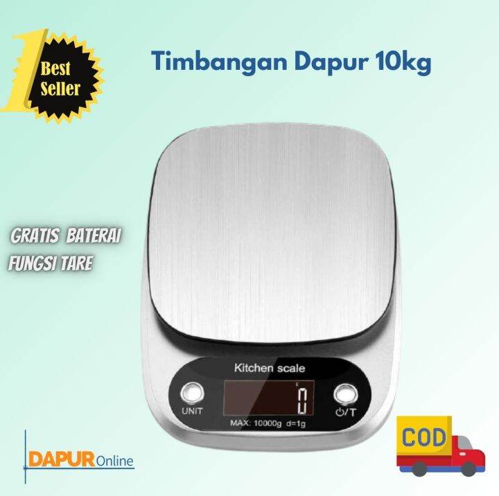 Premium Timbangan Dapur Digital 10kg / Timbangan Kopi / Timbangan ...