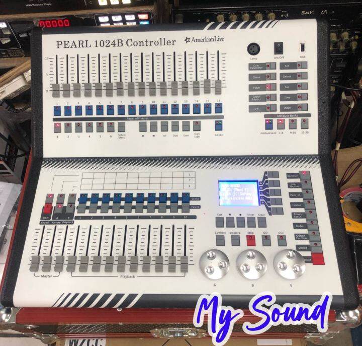 Kingkong 1024B DMX Controller With Flycase DMX 512 A/B Output DMX Master Console Flight Box Use ...