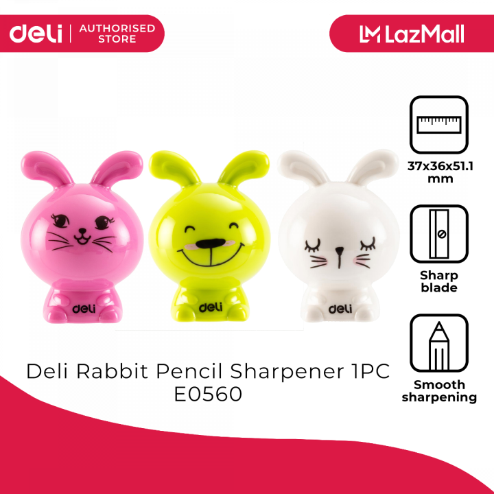 Deli Rabbit Pencil Sharpener (1PC) E0560 [77E0560] | Lazada PH