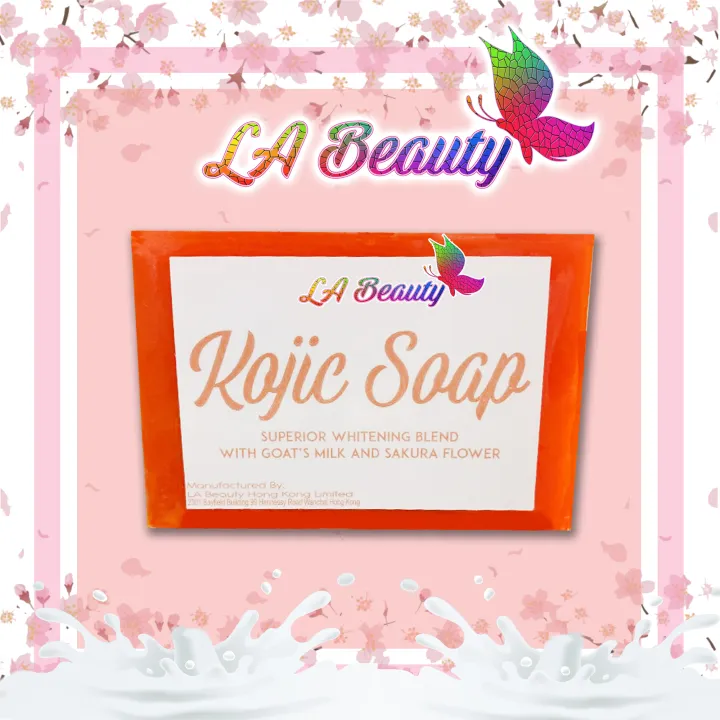 Kojic Soap with Goat's Milk and Sakura Flower Superior Whitening Blend ...