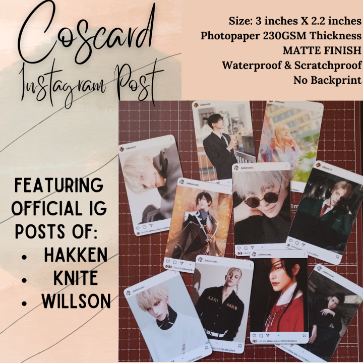 Coscard IG Post Feed Top Cosplayer Edition Hakken Knite Willson ...