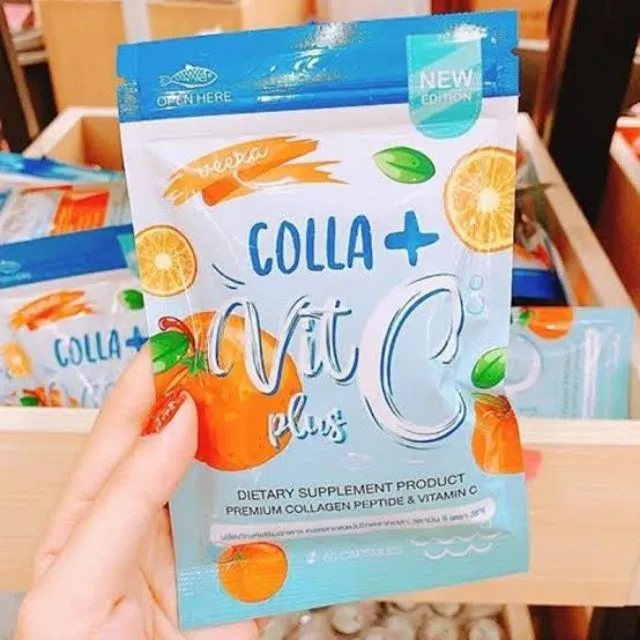 Colla (12,000mg)for 2 box Pure Fish Collagen Peptide Skin Nourishing ...
