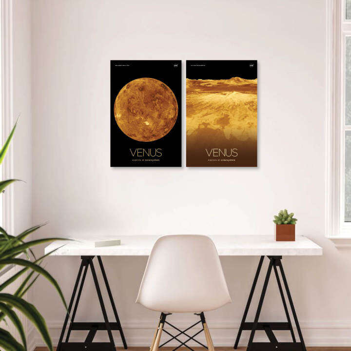 Venus Poster - NASA our solar system poster series ภาพจากนาซ่า ขนาด ...