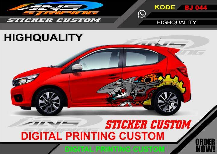STIKER MOBIL JAZZ , AGYA , BRIO / DECAL STICKER MOBIL / STIKER MOBIL ...