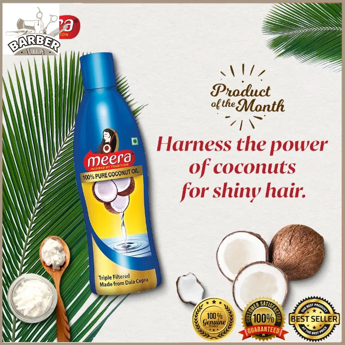 MEERA PURE Coconut Hair Oil Minyak Kelapa Meera 100ml-Minyak Rambut ...
