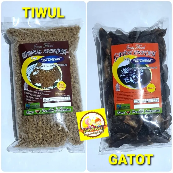 Gatot Tiwul Singkong Instant Lezat [400 Gram] Khas Malang - Duo Bocil ...