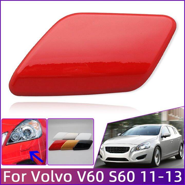 ฝาครอบท่อหัวฉีดพ่นน้ำไฟติดปีกหมวกสำหรับ Volvo V60 S60 2011 2012 2013 ...