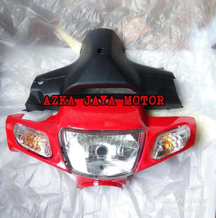 Batok set Depan belakang Yamaha Vega R Lama warna Merah plus lampu ...