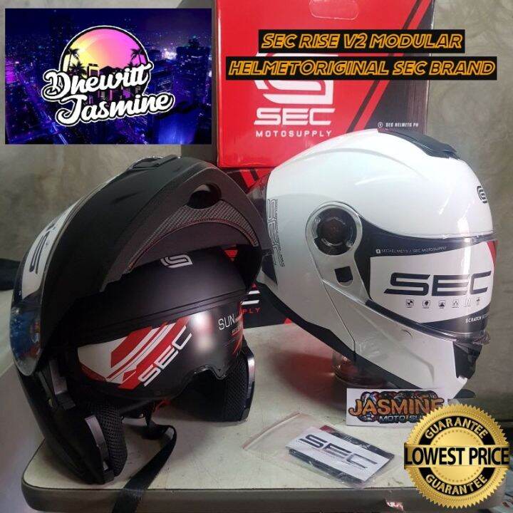 Sec rise v2 modular helmet Original sec brand | Lazada PH
